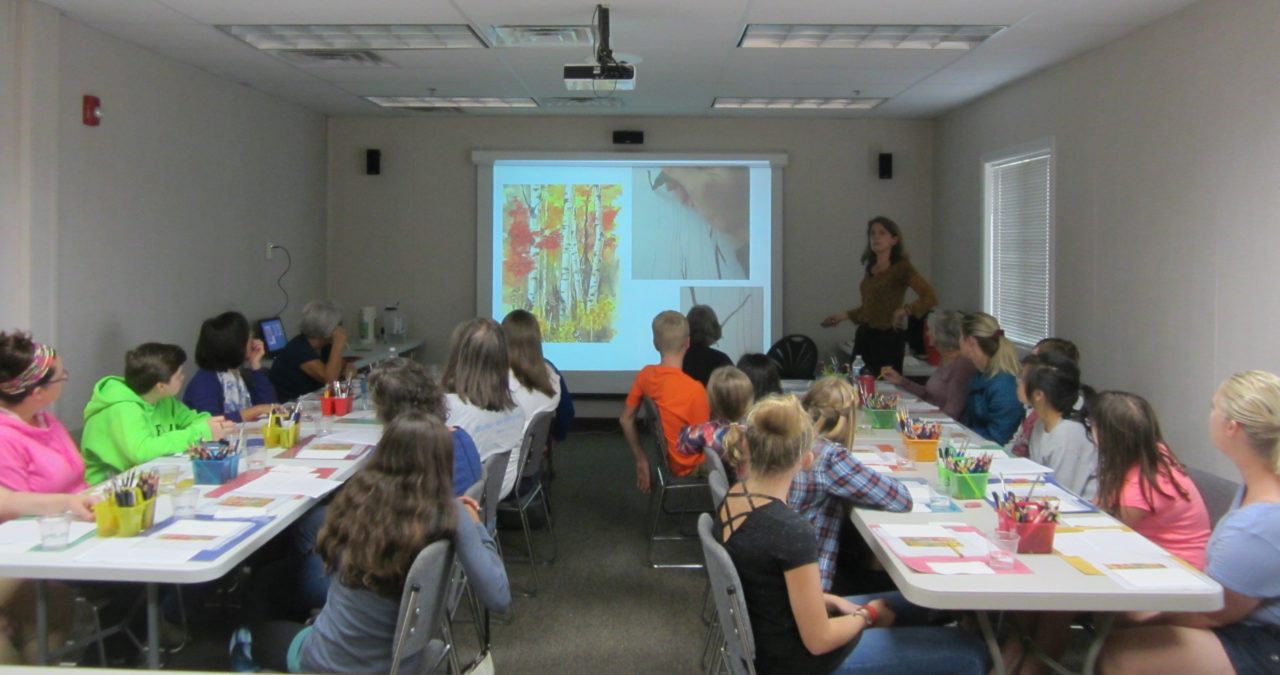 Watercolor Birch Trees (September 2017) Gallery – Huntley Area Public ...