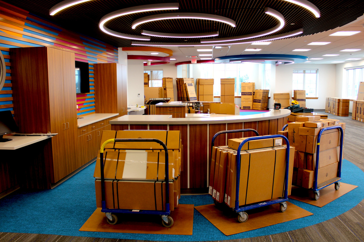 First Look: The Children's Area of the New Library Addition - Huntley ...