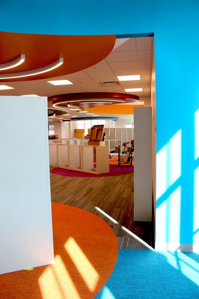 First Look: The Children's Area of the New Library Addition - Huntley ...