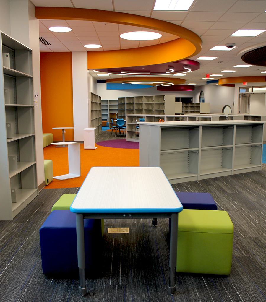 First Look: The Children's Area of the New Library Addition - Huntley ...