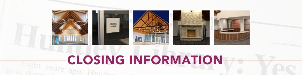 IMPORTANT UPDATE: Huntley Area Public Library Closure to Extend up to ...